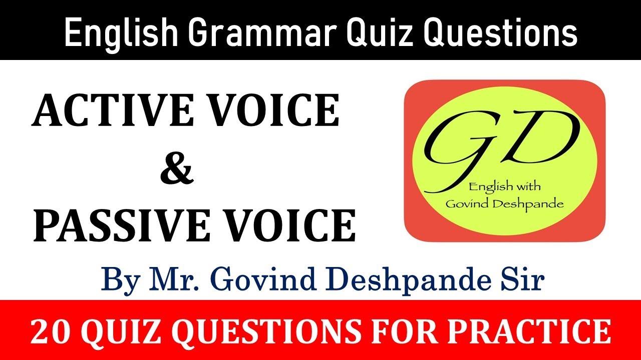 Change the Voice 20 Examples I Change the Voice I English Grammar # ...