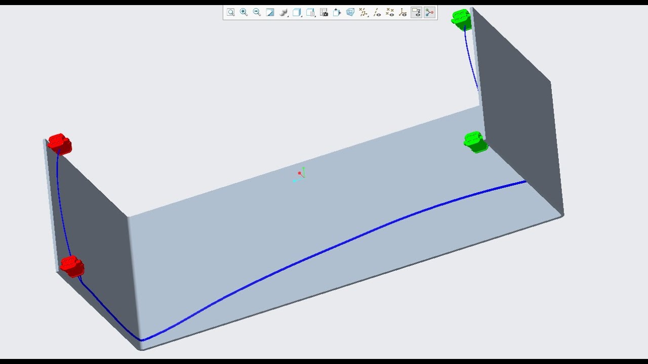 Video -69 Creo wire Harness 3D Routing in creo parametric @harness3D V ...