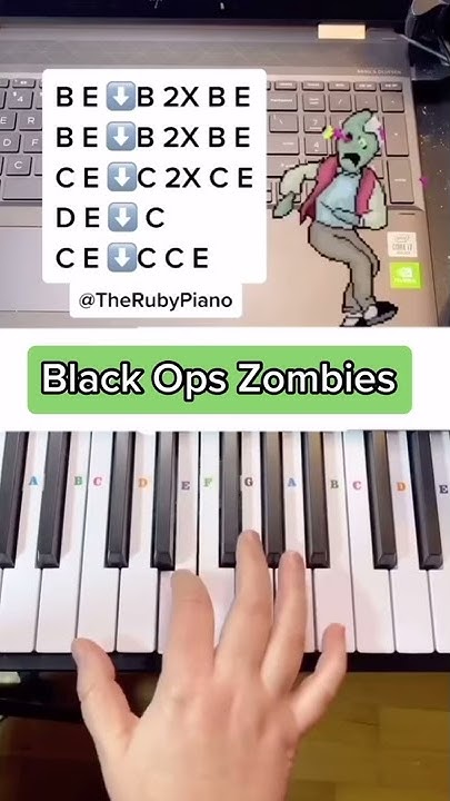 COD Black Ops Zombies Piano Easy Tutorial With Letter Notes #Shorts # ...