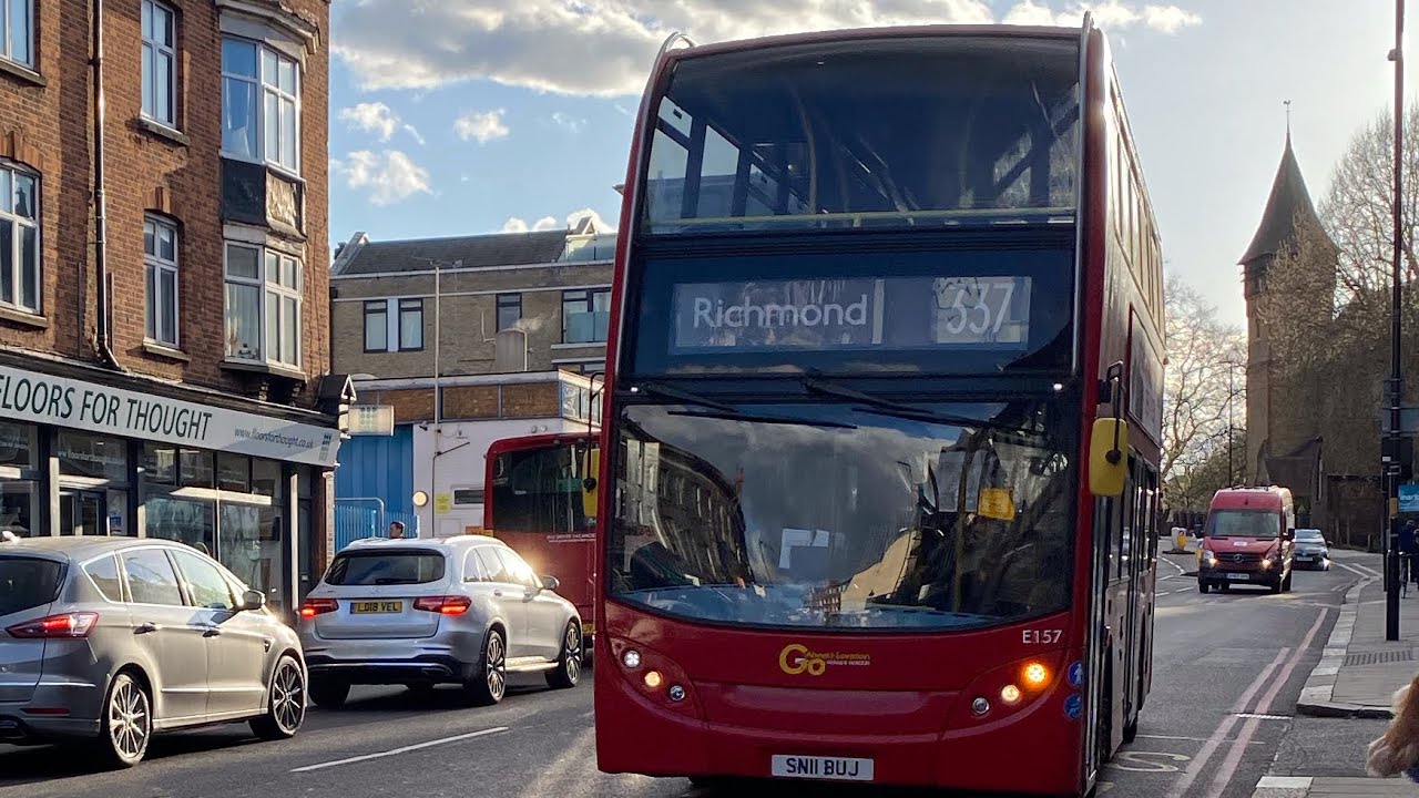 FULL ROUTE VISUAL I London General Route:337 - Richmond Bus Station To ...
