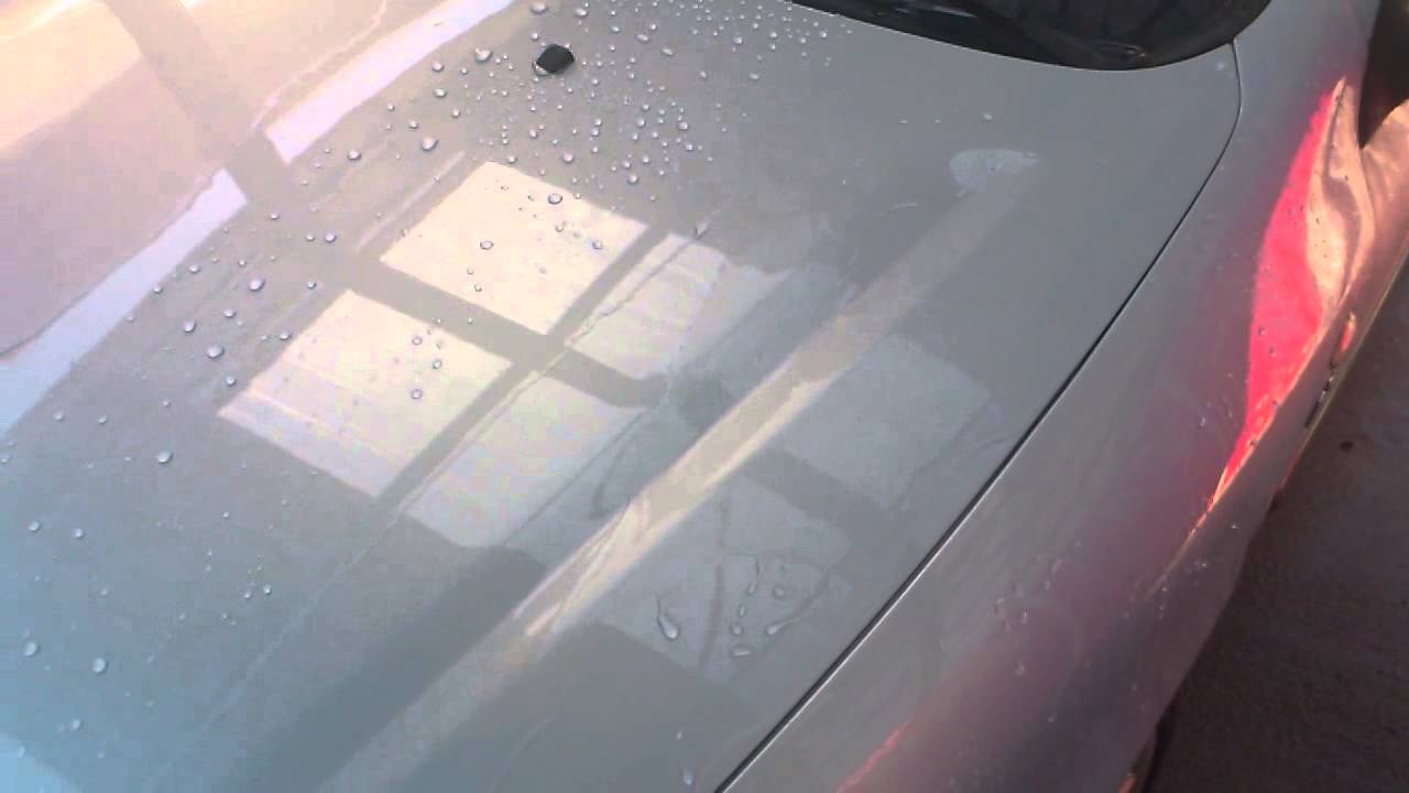 ArtDeShine coatings bonnet test sheeting video 2 - YouTube