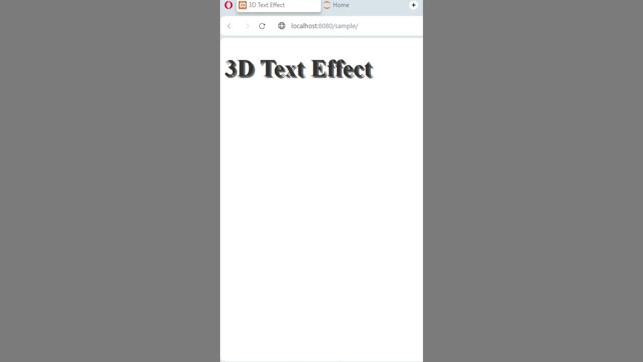 3D Effect Text HTML CSS - YouTube