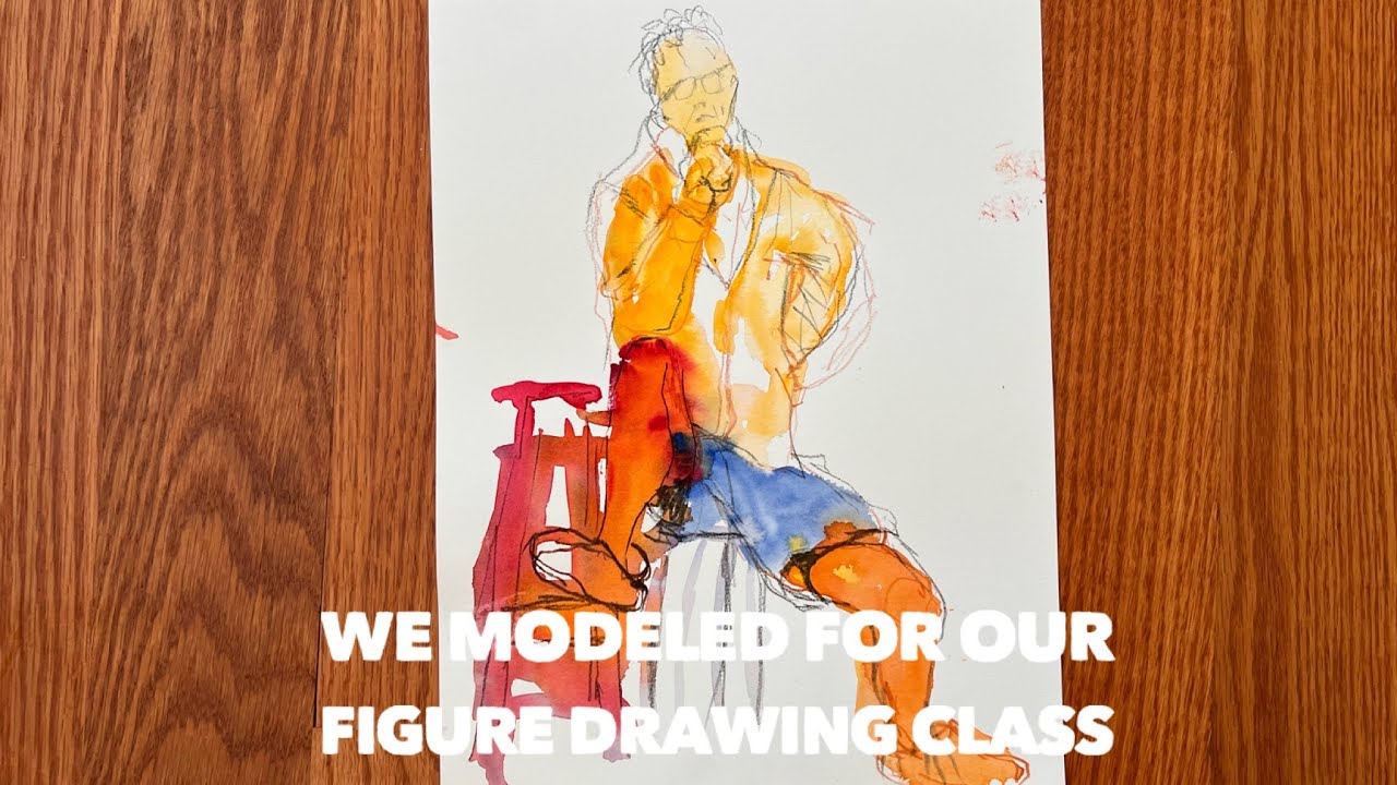 We modeled for our Drawing for Pleasure Class with Martin R Anderson ...