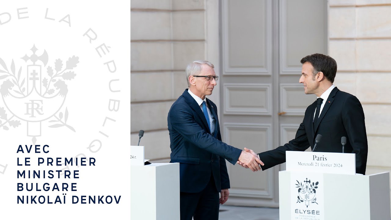 Déclaration conjointe avec le Premier ministre de la Bulgarie, Nikolaï ...