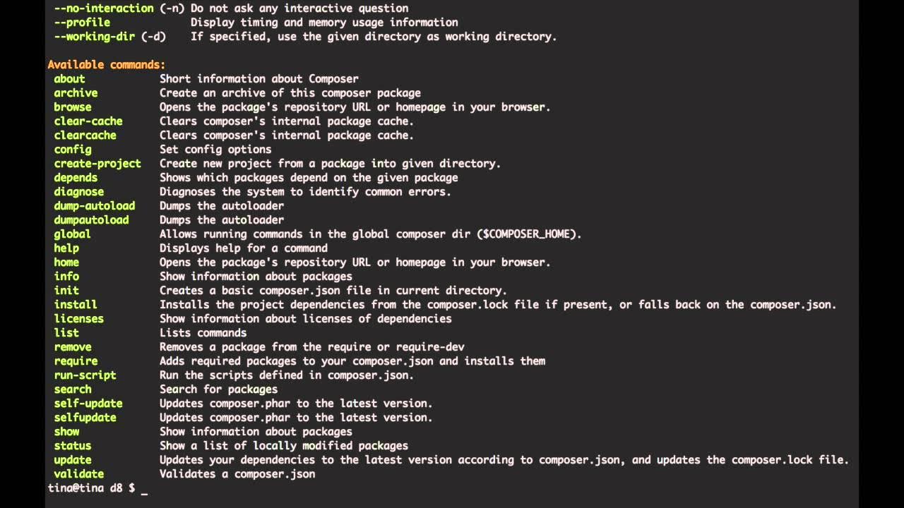 Installing Drush for Drupal 8 with Composer - YouTube