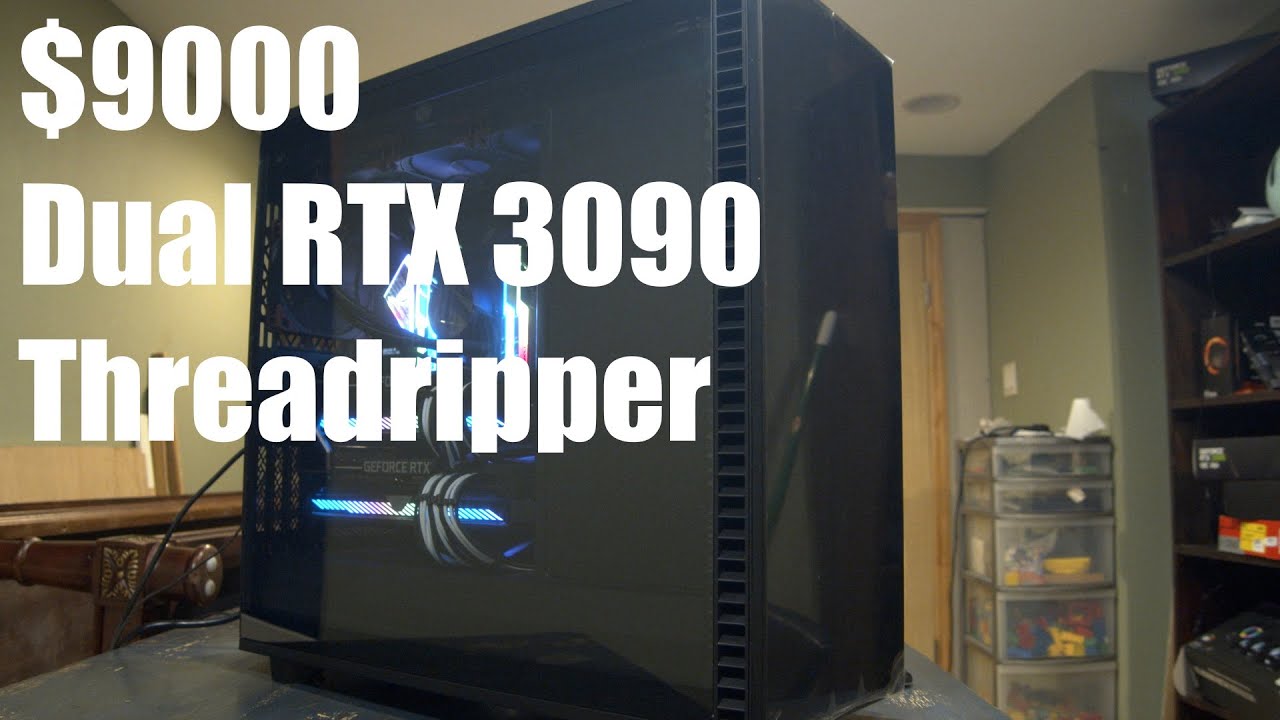 $9000 Overkill Dual RTX 3090 Threadripper PC- Time Lapse - YouTube