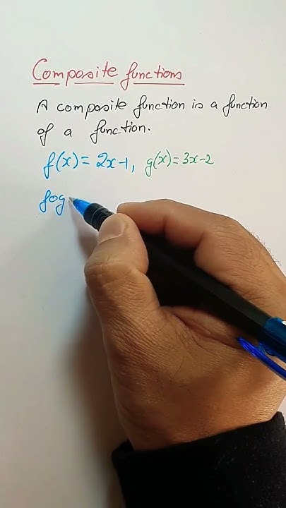 Composite function.| IGCSE Maths Extended. | Watch full video, link in description box. - YouTube
