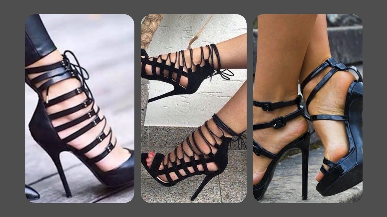 Beautiful Leather Laces Killer & High Heels Outfit Ideas For Parties ...