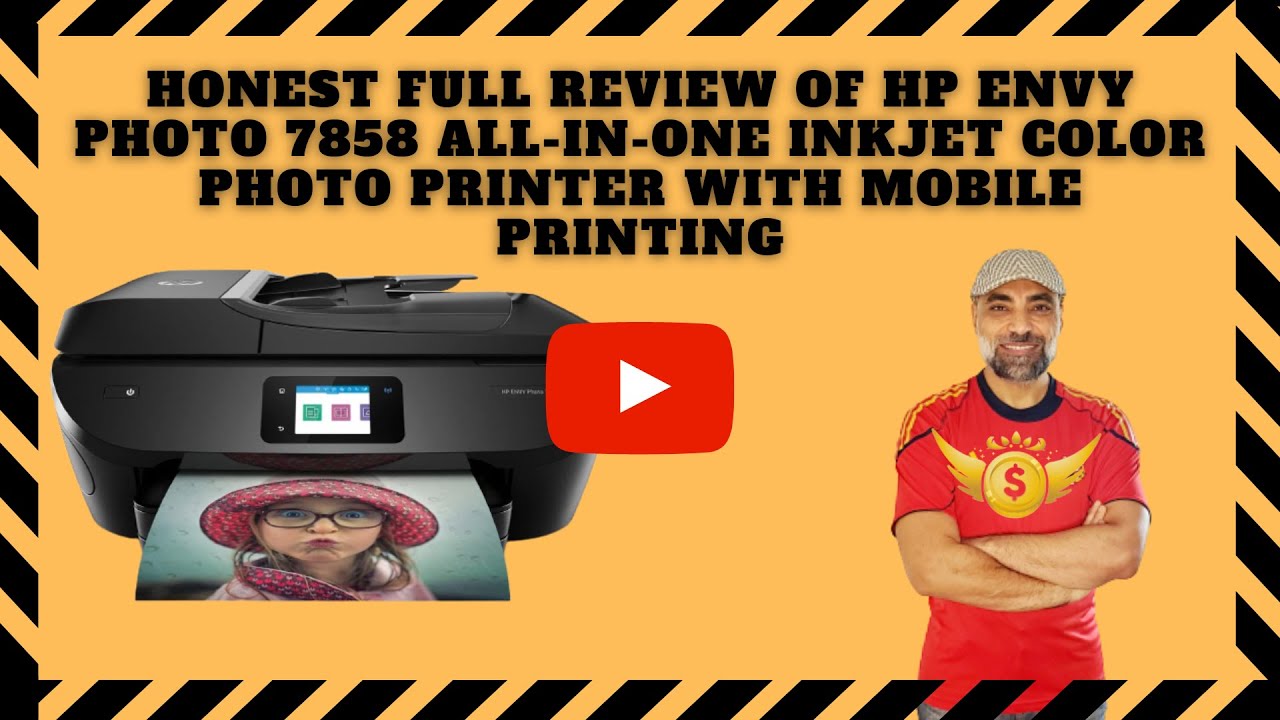 HP ENVY Photo 7858 All-in-One Inkjet Color Photo Printer with Mobile ...