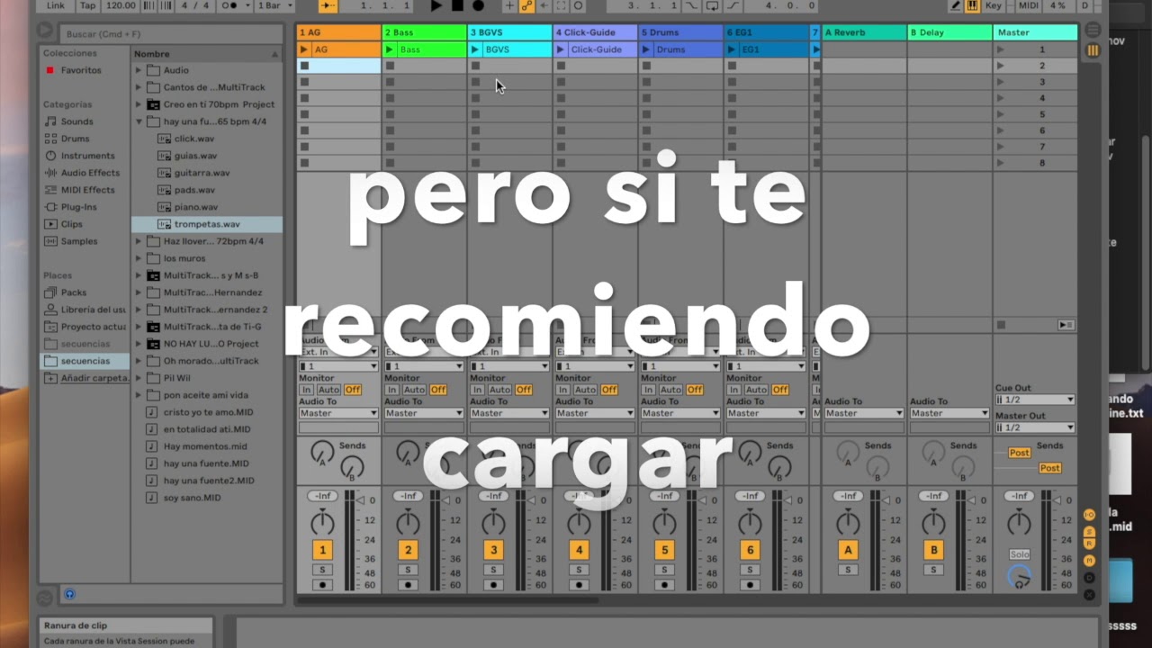 como usar secuencias en Ableton live multitracks secuencias en ableton ...