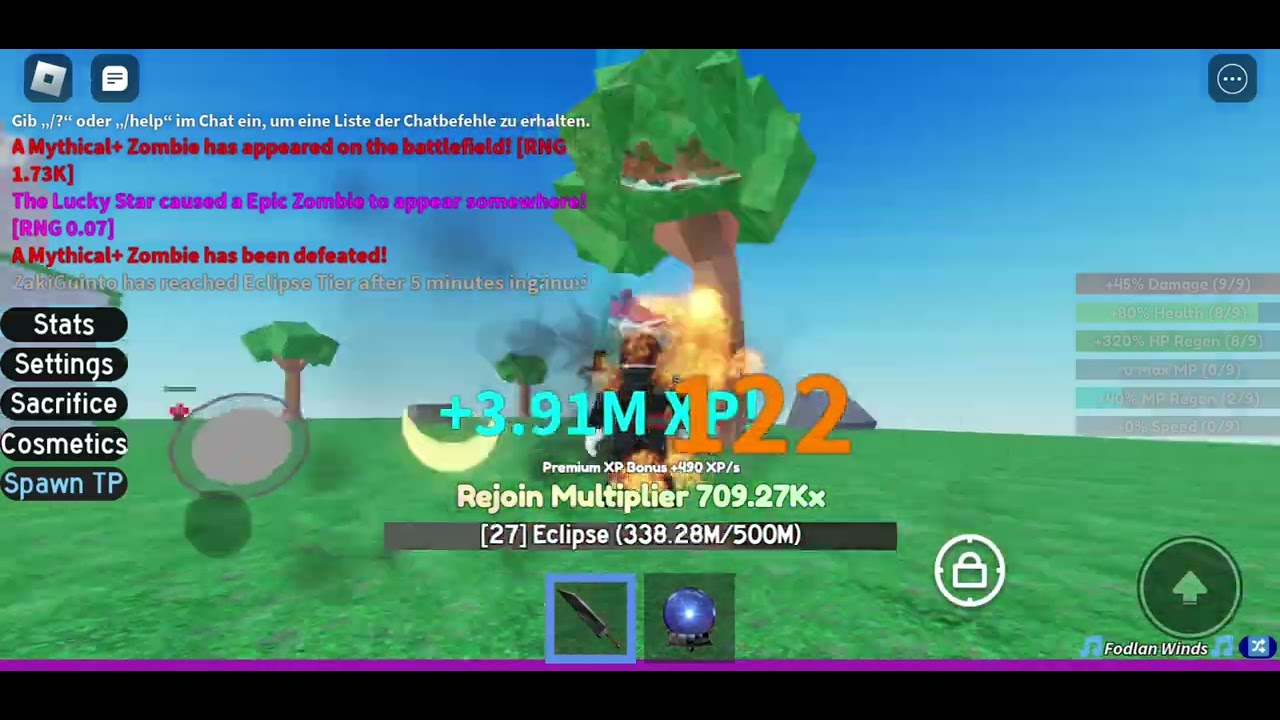 yet another roblox but every rejoin makes you stronger gameplay - YouTube