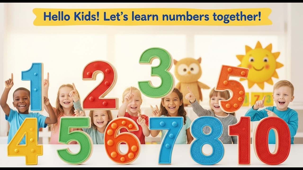 Learn Numbers 1–10 | Fun Counting Video for Kids & Toddlers - YouTube