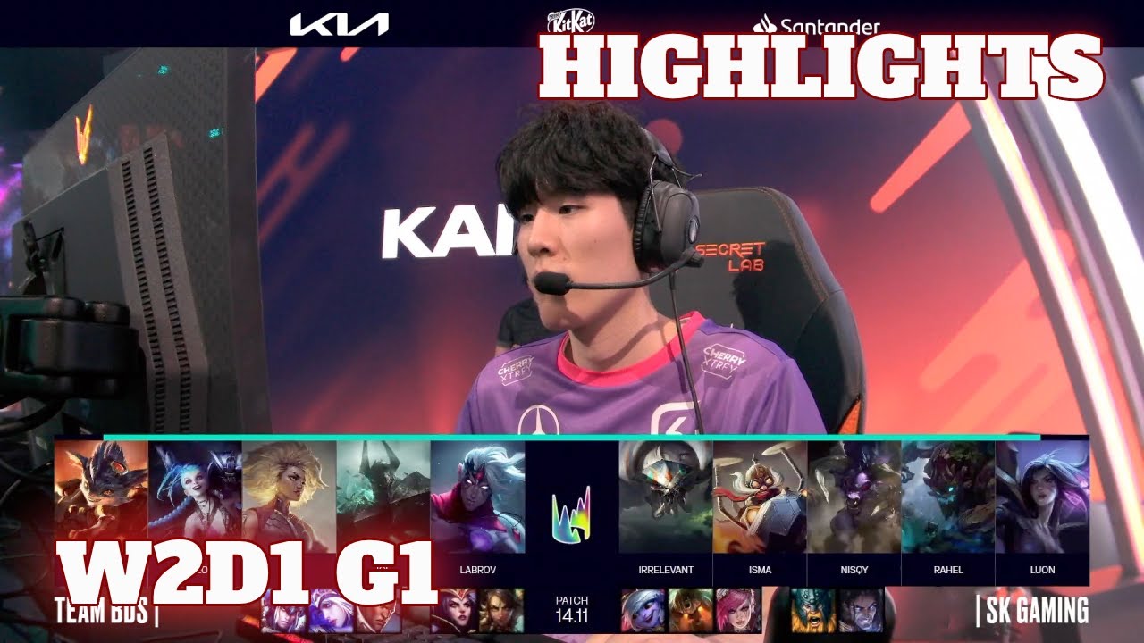 BDS vs SK - Highlights | Week 2 Day 1 LEC Summer 2024 | Team BDS vs SK Gaming W2D1 - YouTube