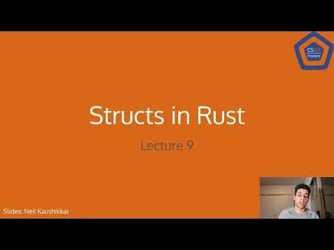 Structs in Rust - CS 128 Honors Lecture 9 - YouTube