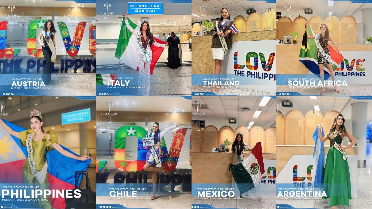 Miss Earth 2025 candidates officially arrive to embark on an inspiring ...