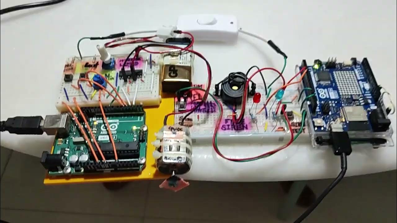Arduino Control Fire Alarm - Emergency Doors Exit System - YouTube