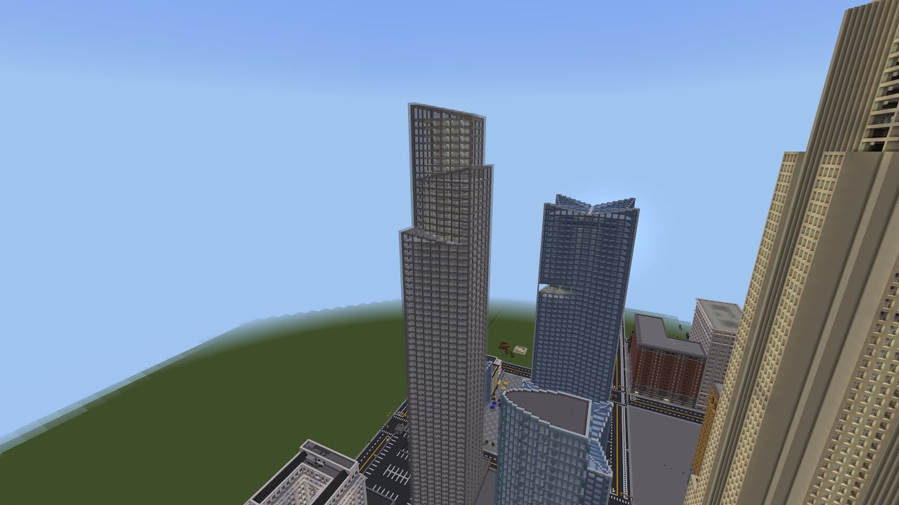 THE Grey Building + city update - Minecraft skyscrapers - YouTube