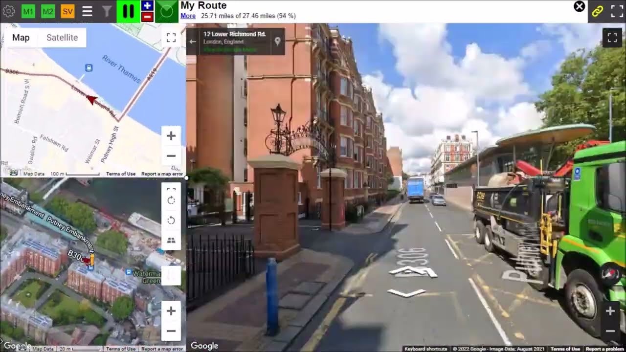 London Street View Animation (testing) - YouTube