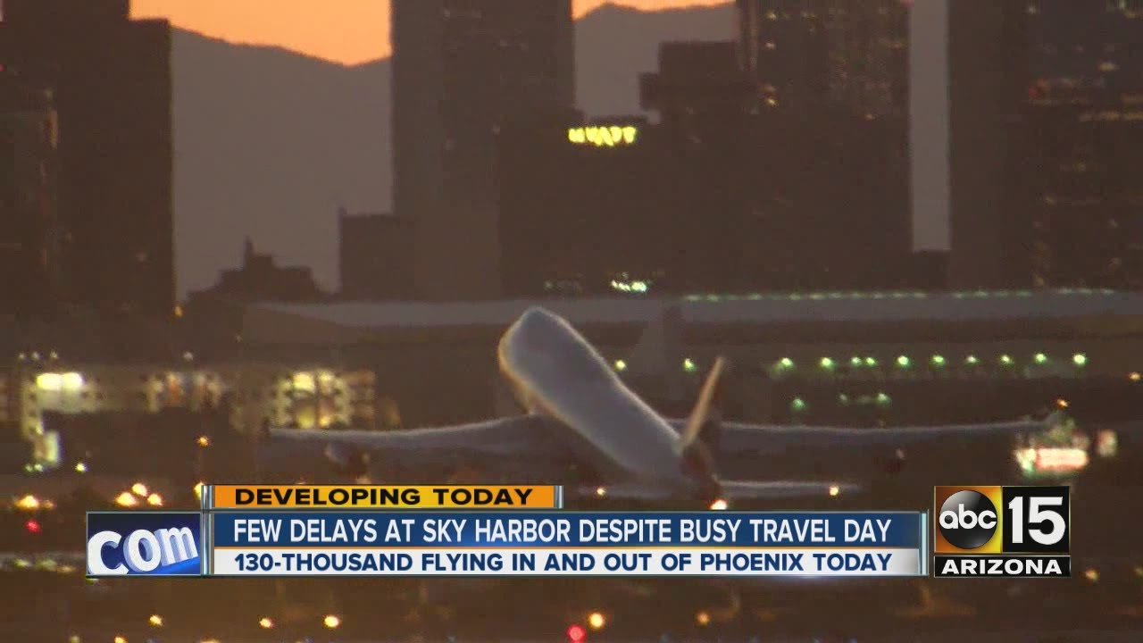 Busiest days to fly? Not so busy at Sky Harbor - YouTube