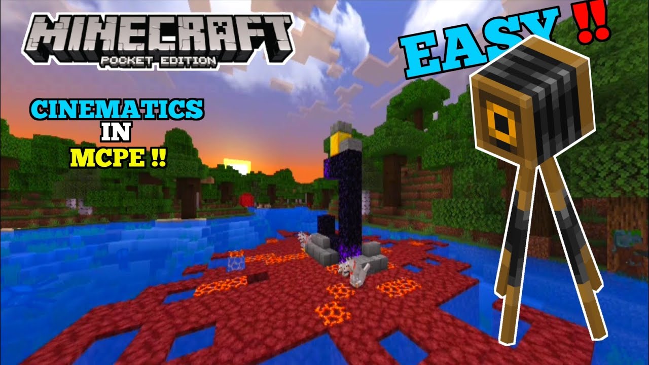 🔥 Make Epic Cinematic Shot In Minecraft Pocket Edition || How to make ...