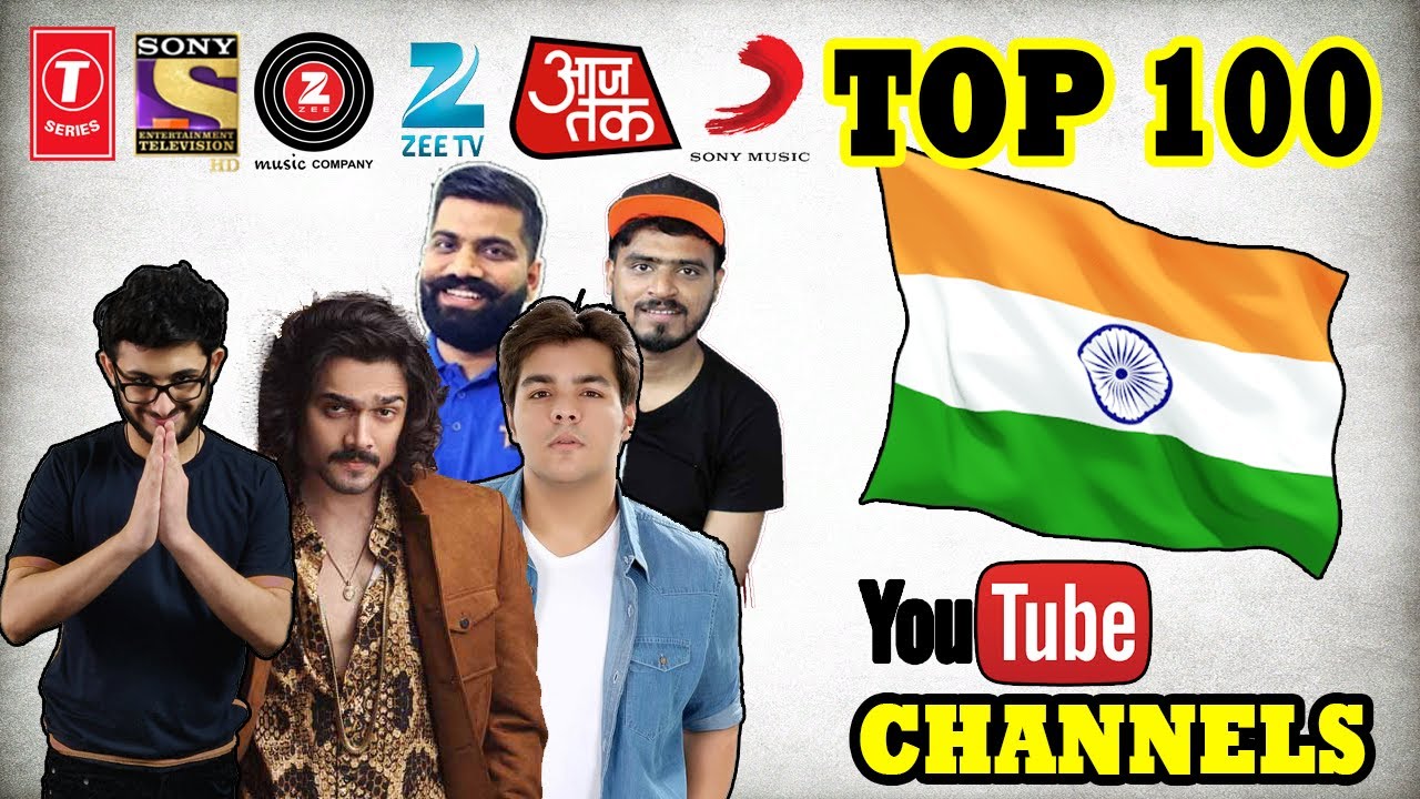 100 Most Subscribed Indian YouTube Channels [2020] | Who is No.1 ...