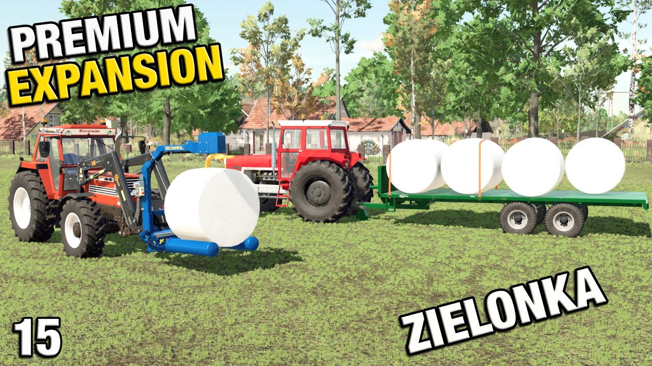 WRAPPING BALES WITH A LOADER WRAPPER Zielonka FS22 Ep 15 - YouTube