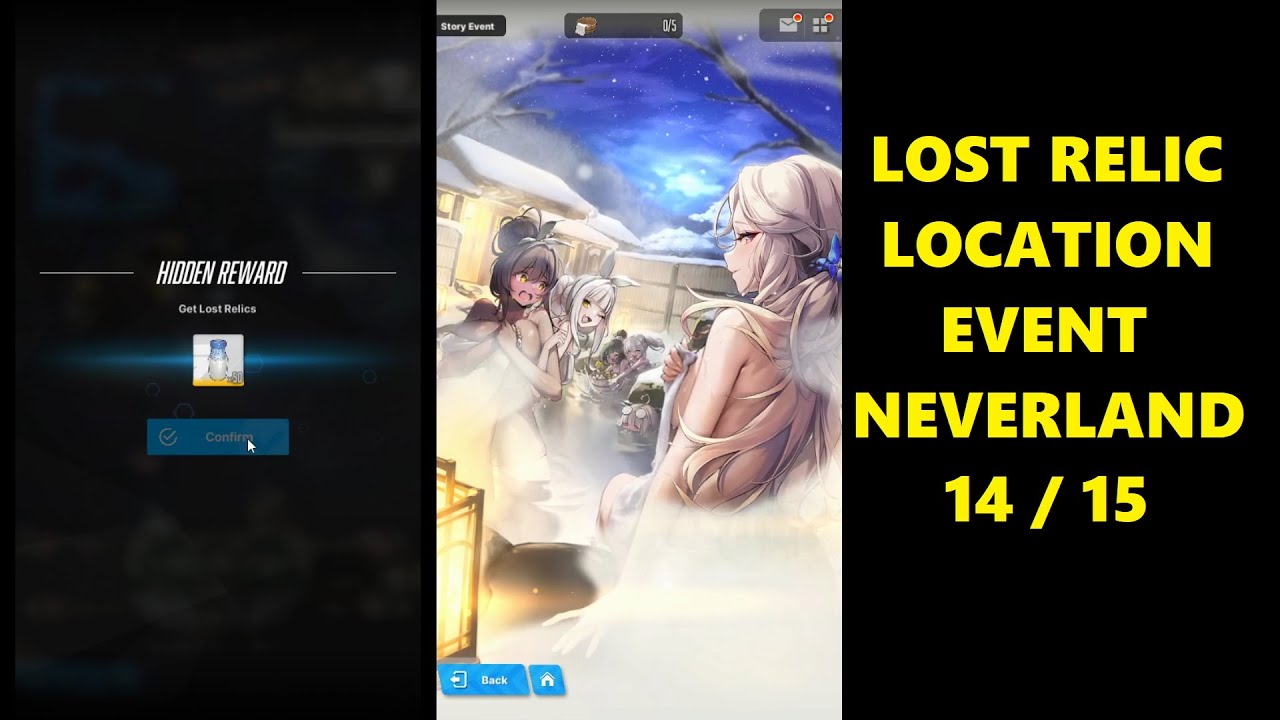 14/15 Lost Relics Location at Event Neverland | GODDESS OF VICTORY ...
