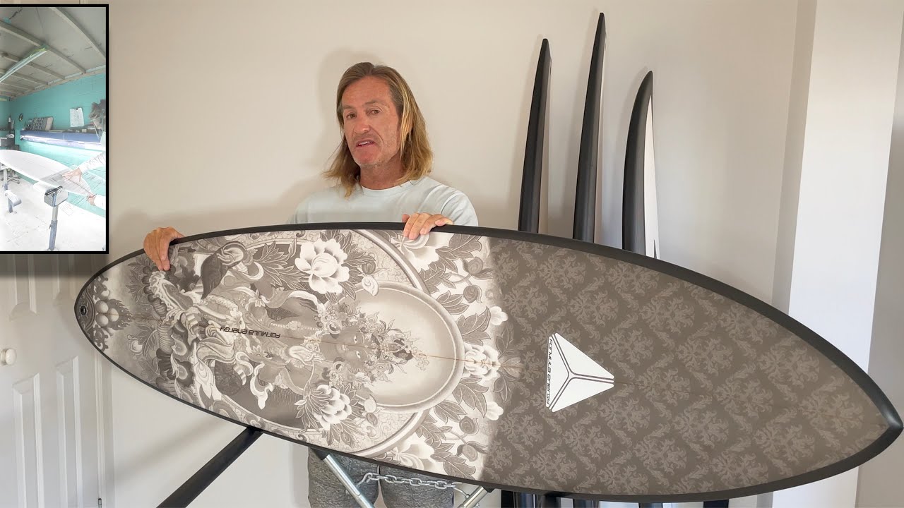 Mid Length Twin Fin Surfboard Formula Energy - YouTube