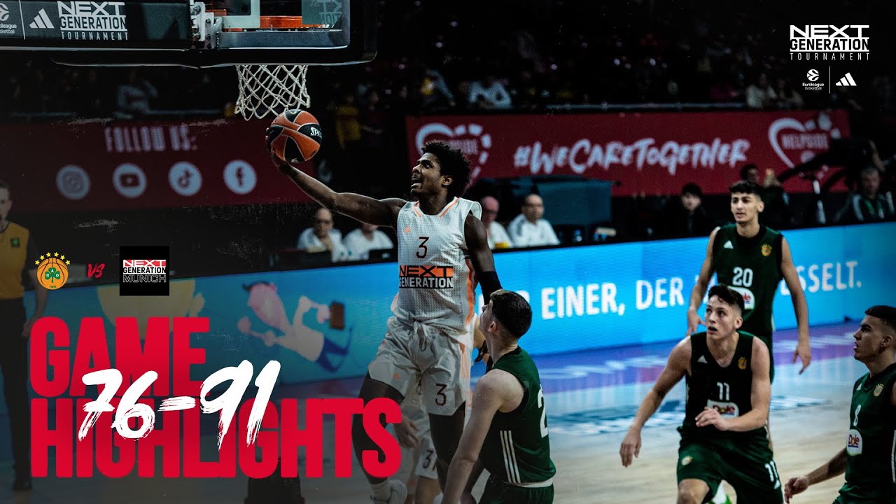FULL GAME: Panathinaikos Athen - NG Munich 76-91 | adidasNGT 2023 | Day ...
