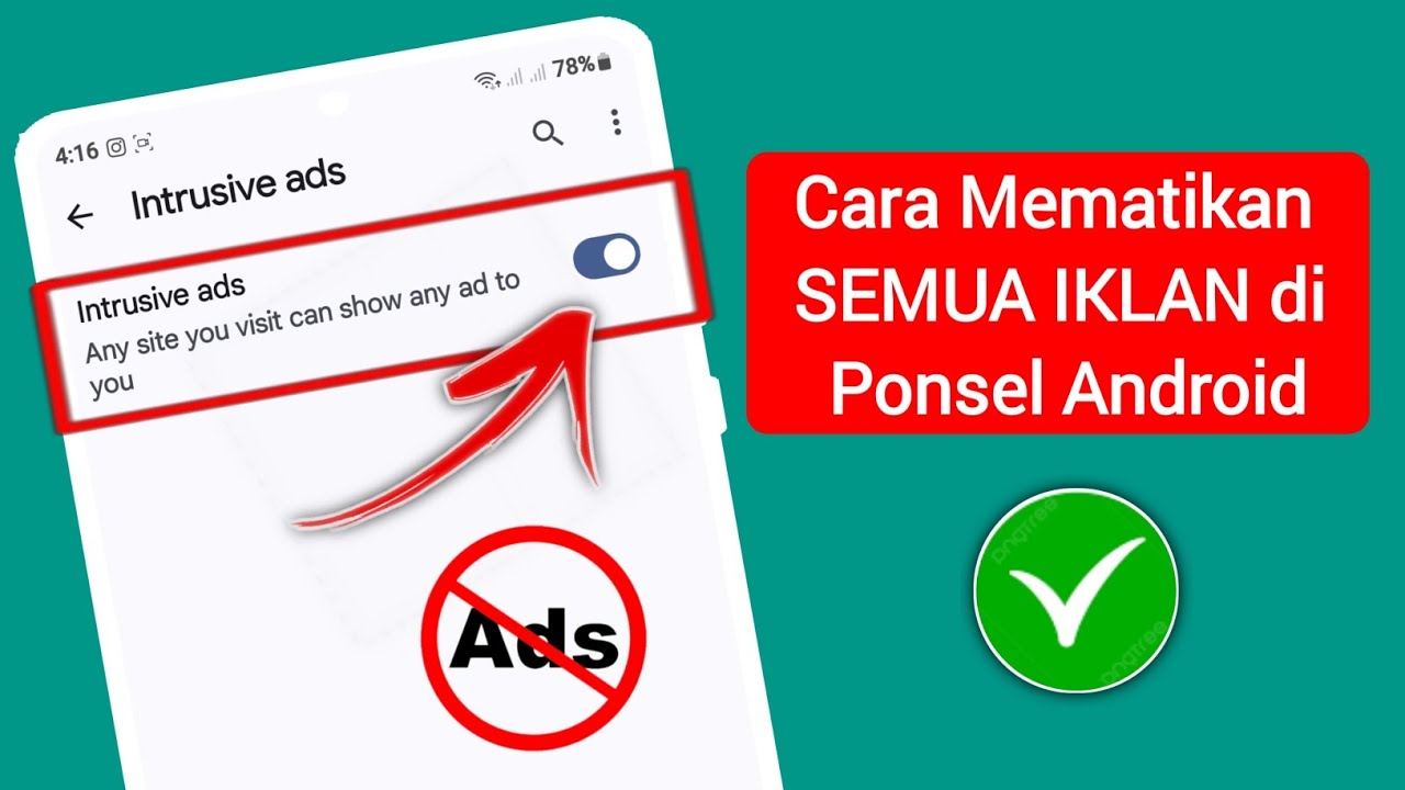 Cara Mematikan SEMUA IKLAN di Ponsel Android (2025) | Blokir Iklan di ...