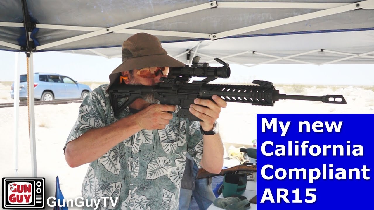 Field testing my new California Compliant AR15 - YouTube