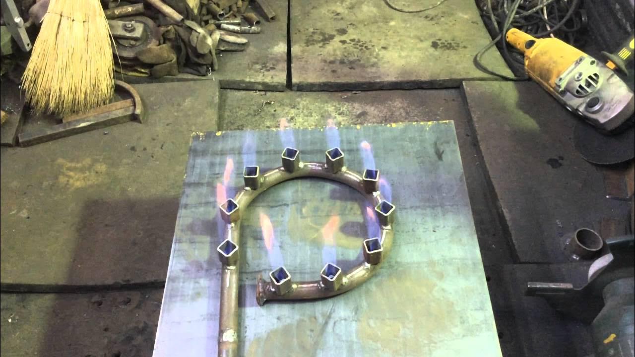 горелка под казан - YouTube