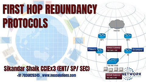 First Hop Redundancy Protocols (FHRP) - YouTube