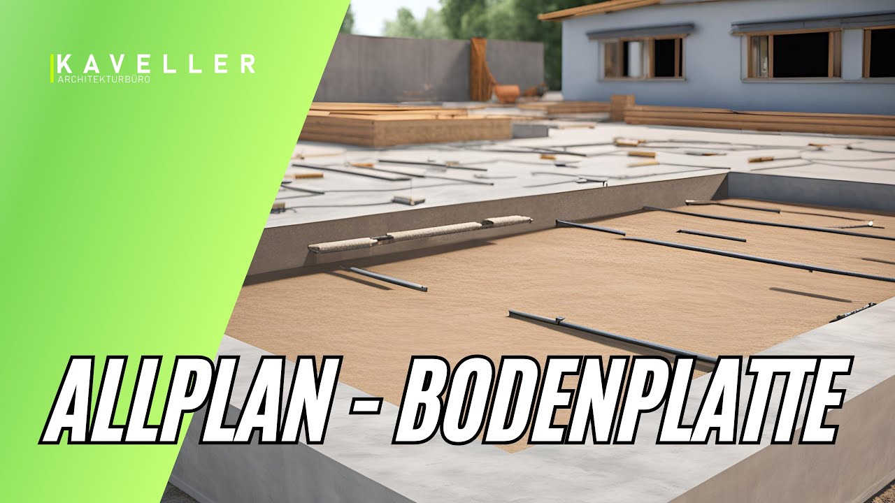 Allplan Tutorial - Bodenplatte und Dämmung - YouTube