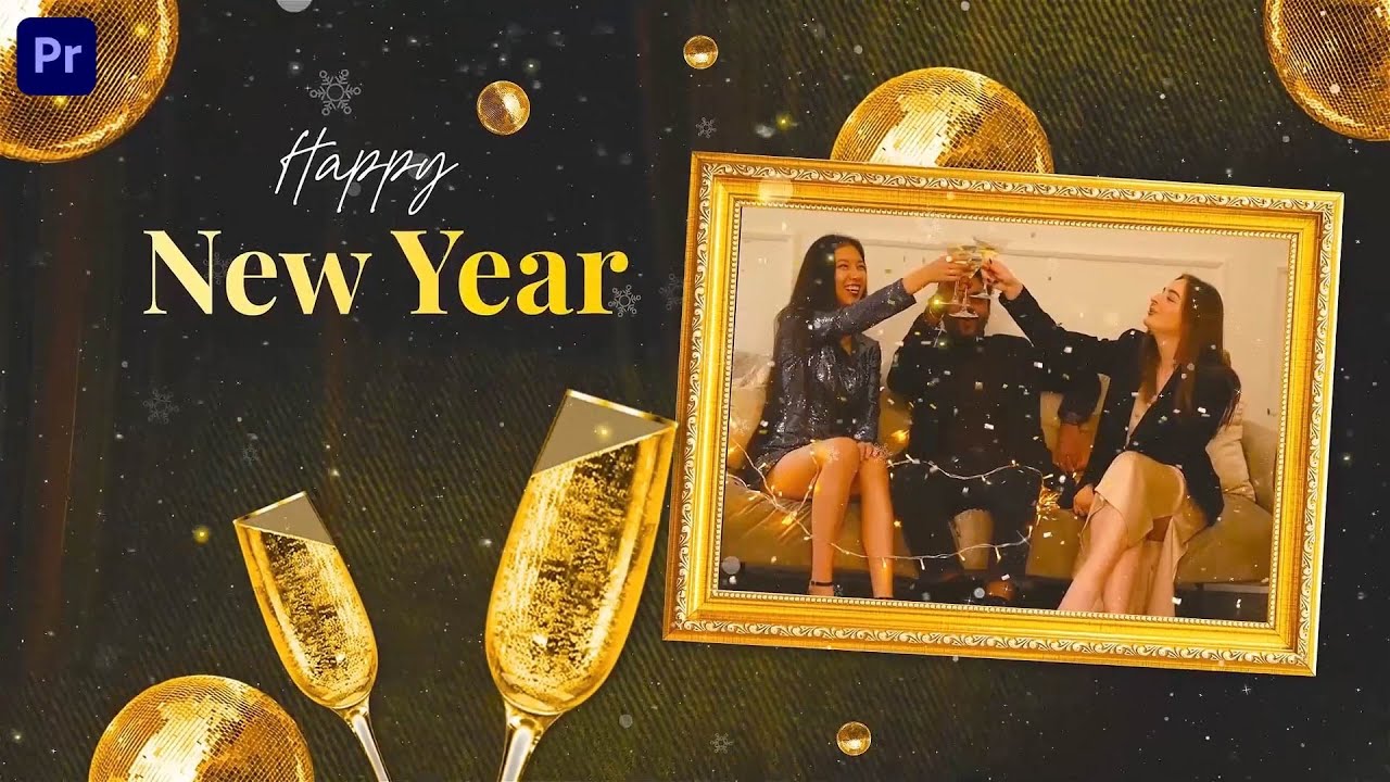 Best Happy New Year Slideshow Premiere Pro Template - YouTube