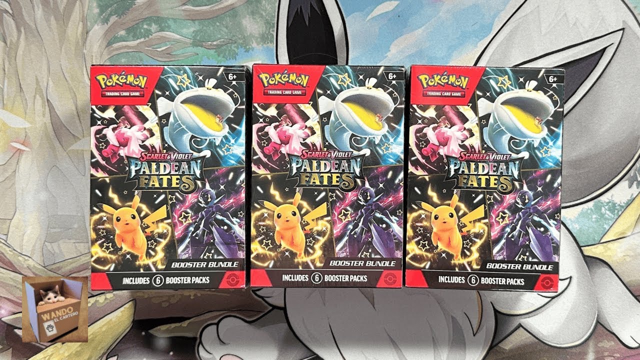 Paldean fates (Destinos de Paldea) apertura de 3 bundles, SIR! - YouTube