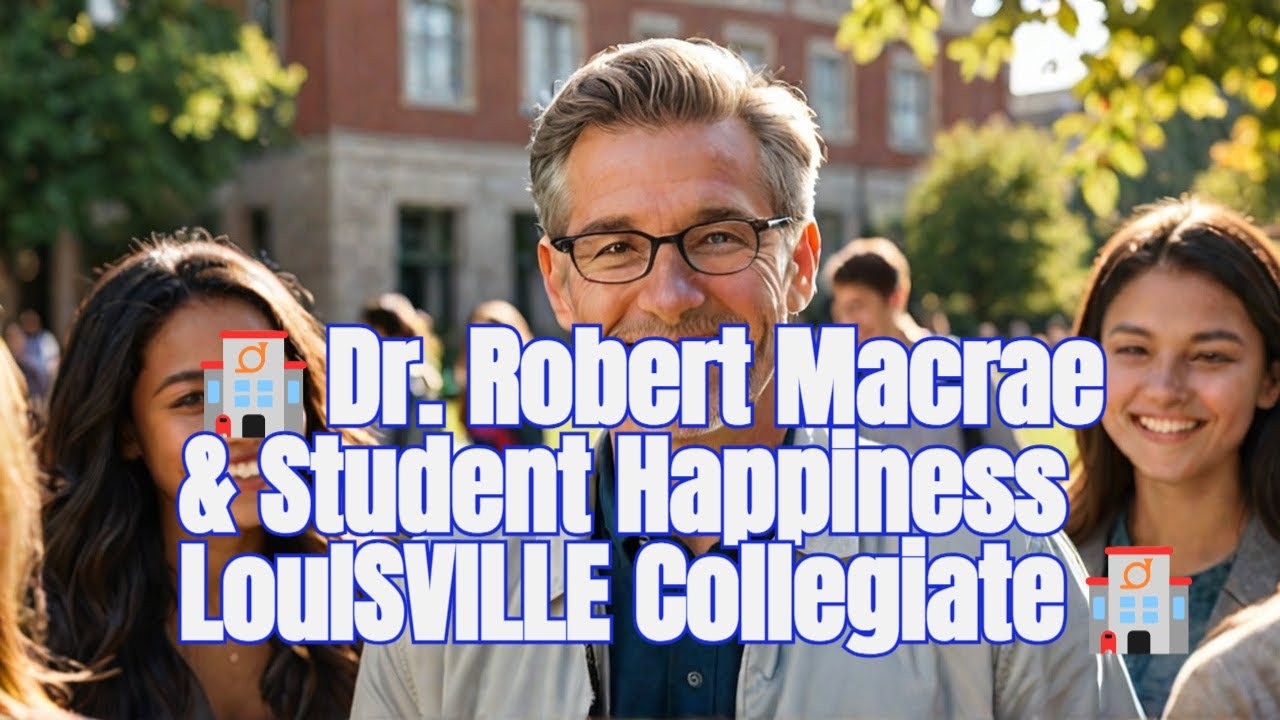 🏤Dr. Robert Macrae on Student Happiness-Lou. Collegiate🏤 - YouTube