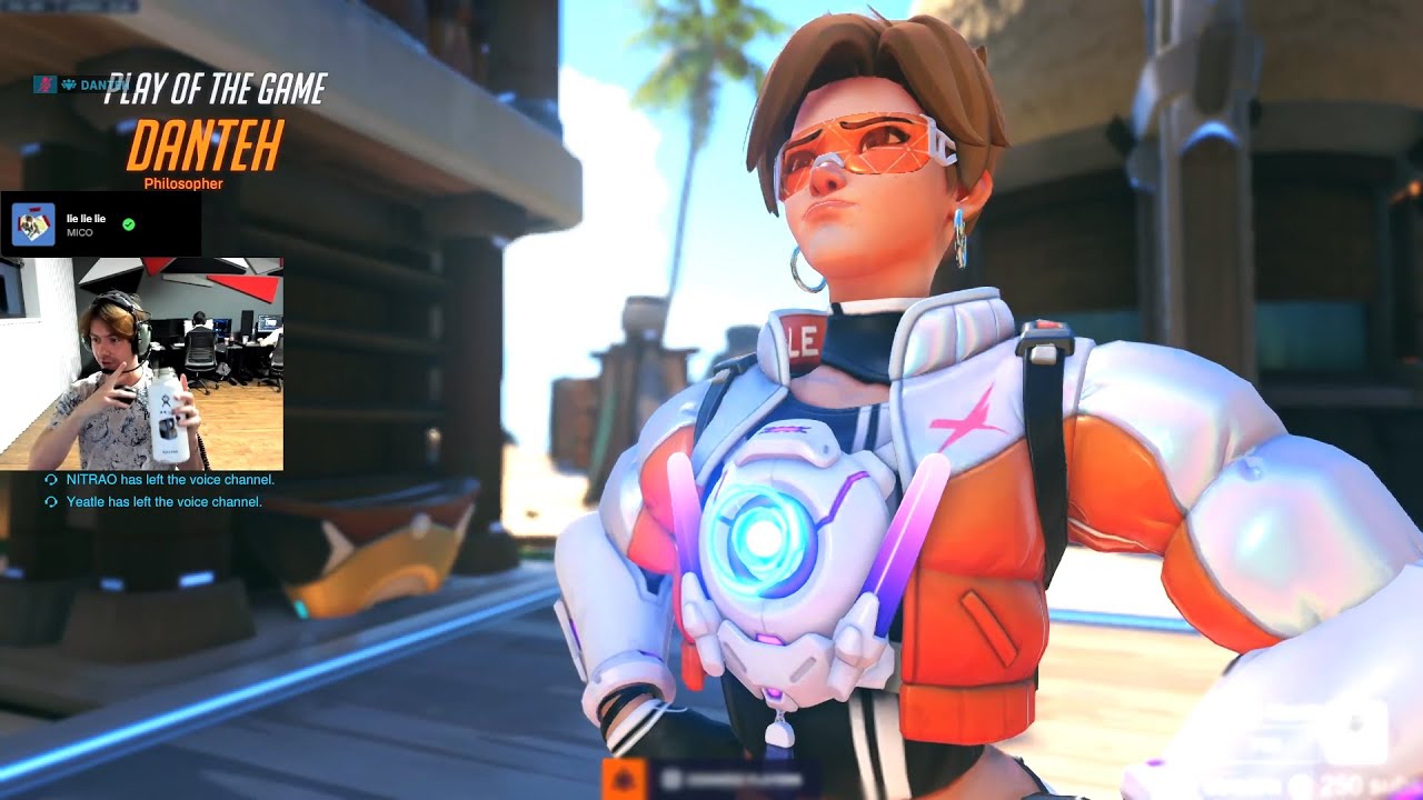 DANTEH CARRY TRACER - POTG! [ OVERWATCH 2 SEASON 8 TOP 500 ] - YouTube