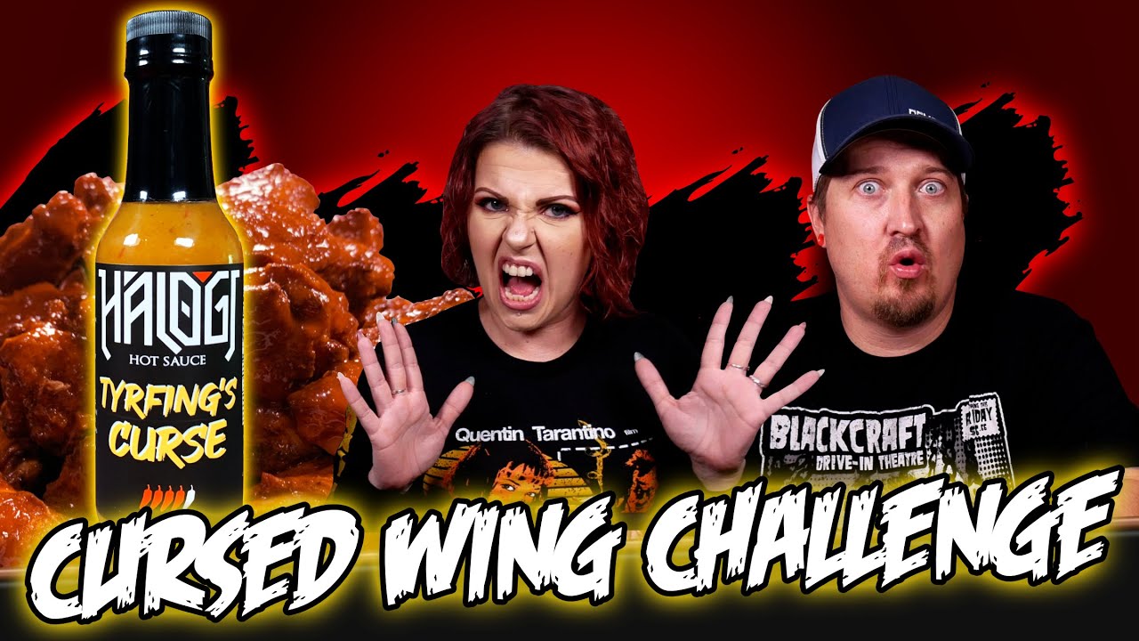Tyrfing's Curse Wing Challenge ~Halogi Hot Sauce~ - YouTube