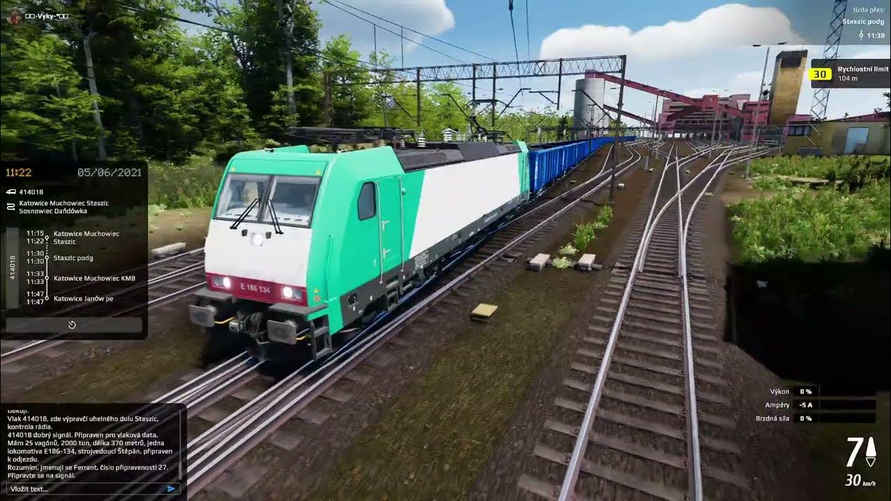SimRail CZ/Sk Zprovoznění lokomotivy E186 - YouTube