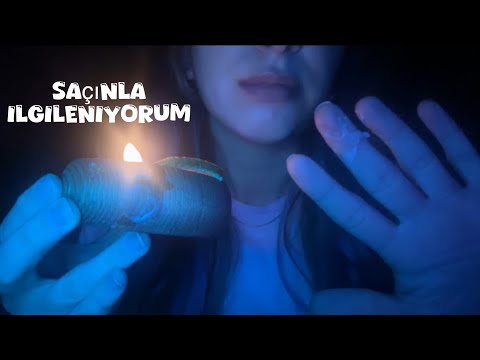 TÜRKÇE ASMR | SAÇINLA İLGİLENİYORUM | SAÇINA TEL TOKA TAKIYORUM