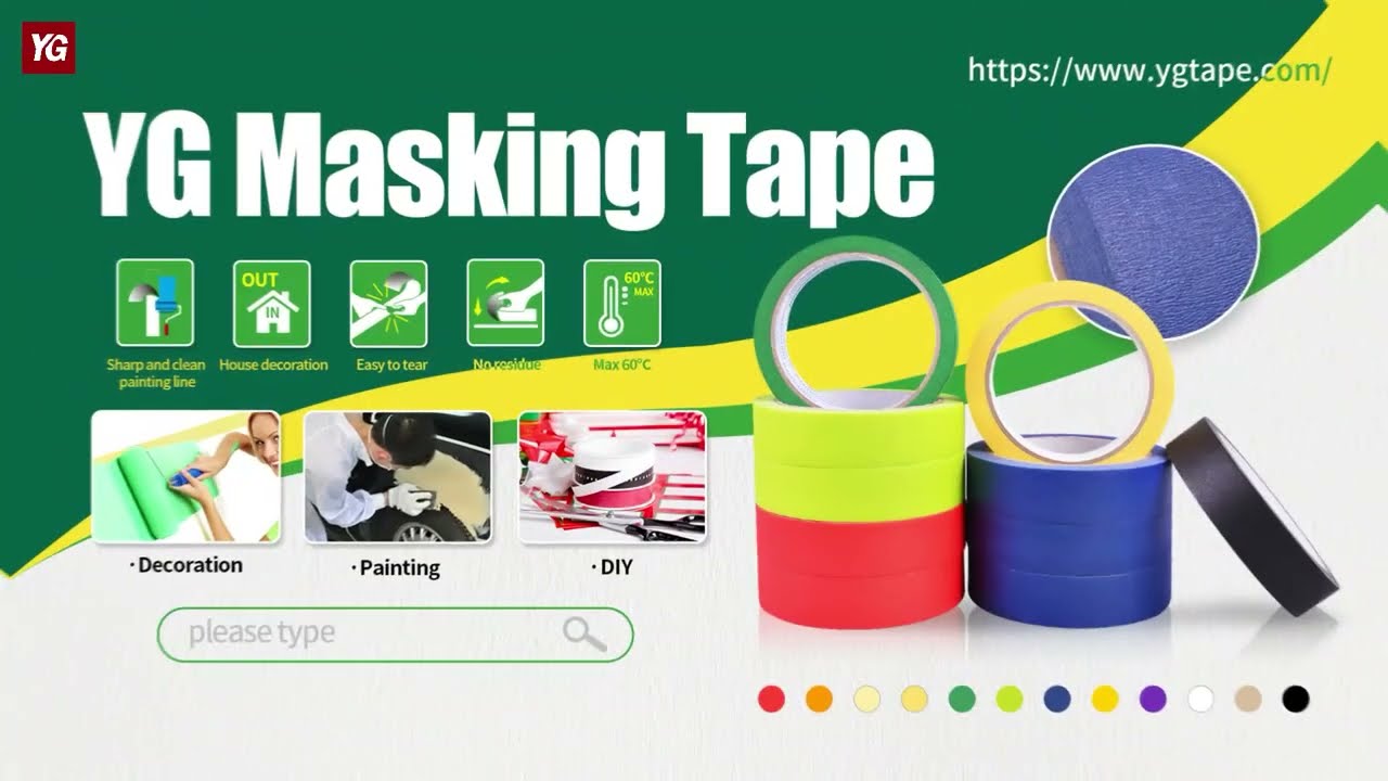 YG Colorful Masking Tape - YouTube