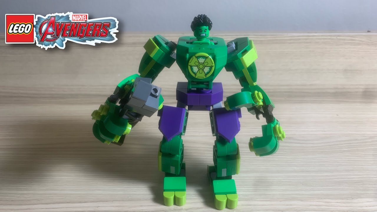 LEGO MARVEL AVENGERS | Hulk Mech Armor (Little brother building) Speed ...