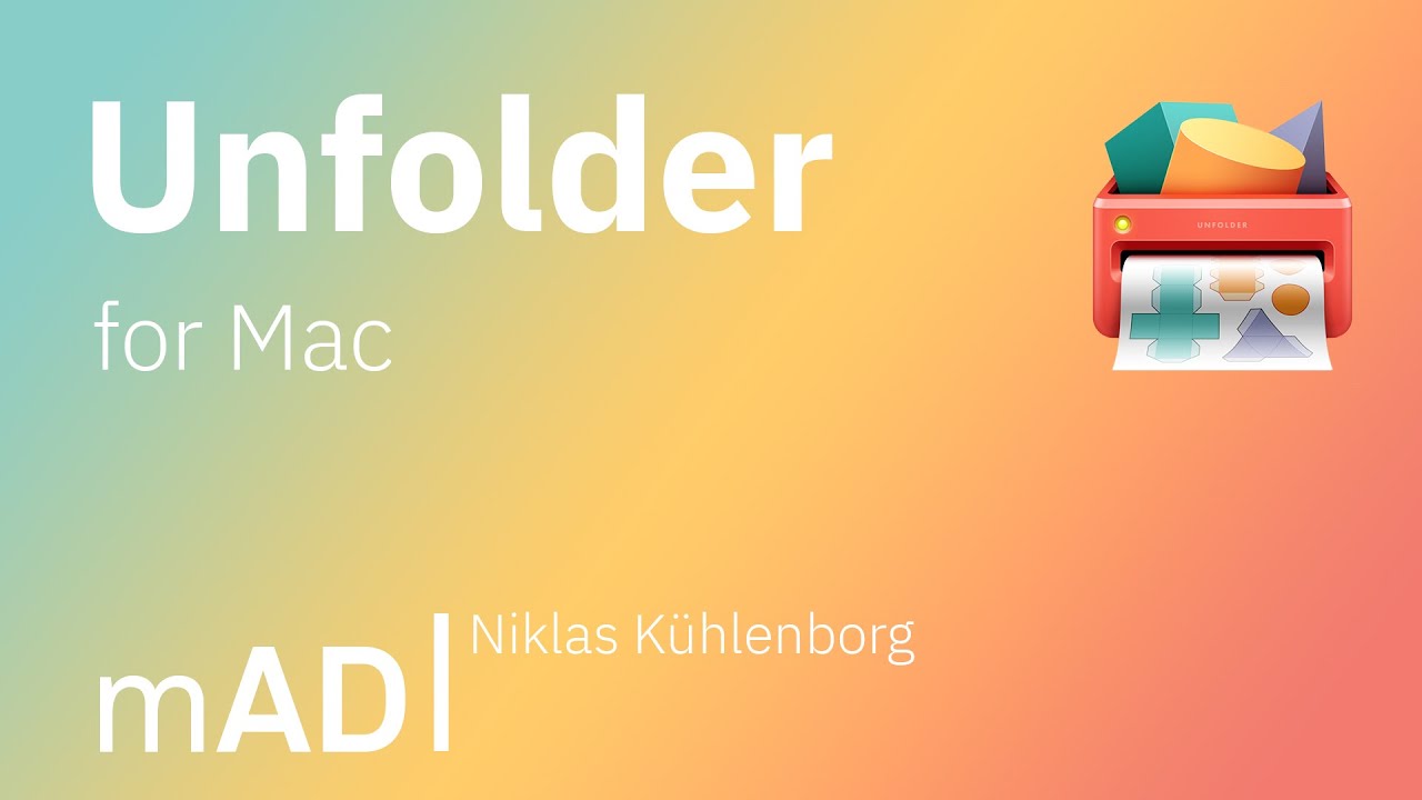 mAD Tutorial - 12 Unfolder - YouTube