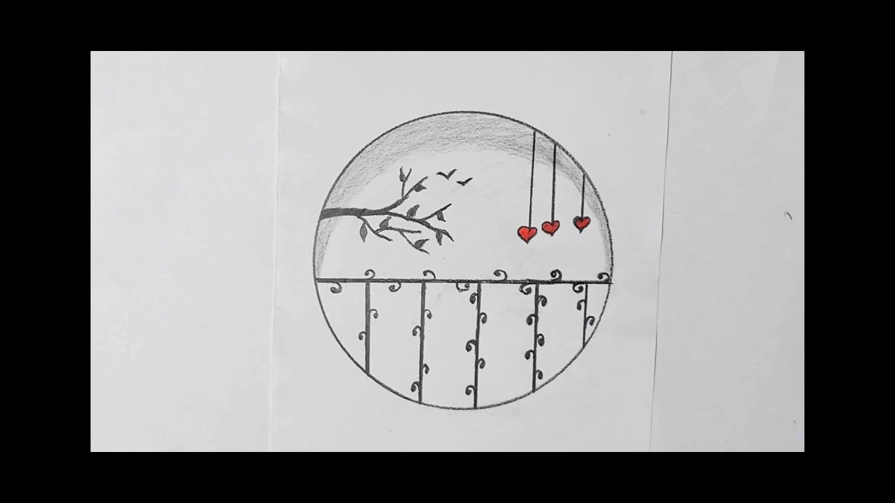 How to draw a easy circle drawing || drawing in for beginner's step by ...
