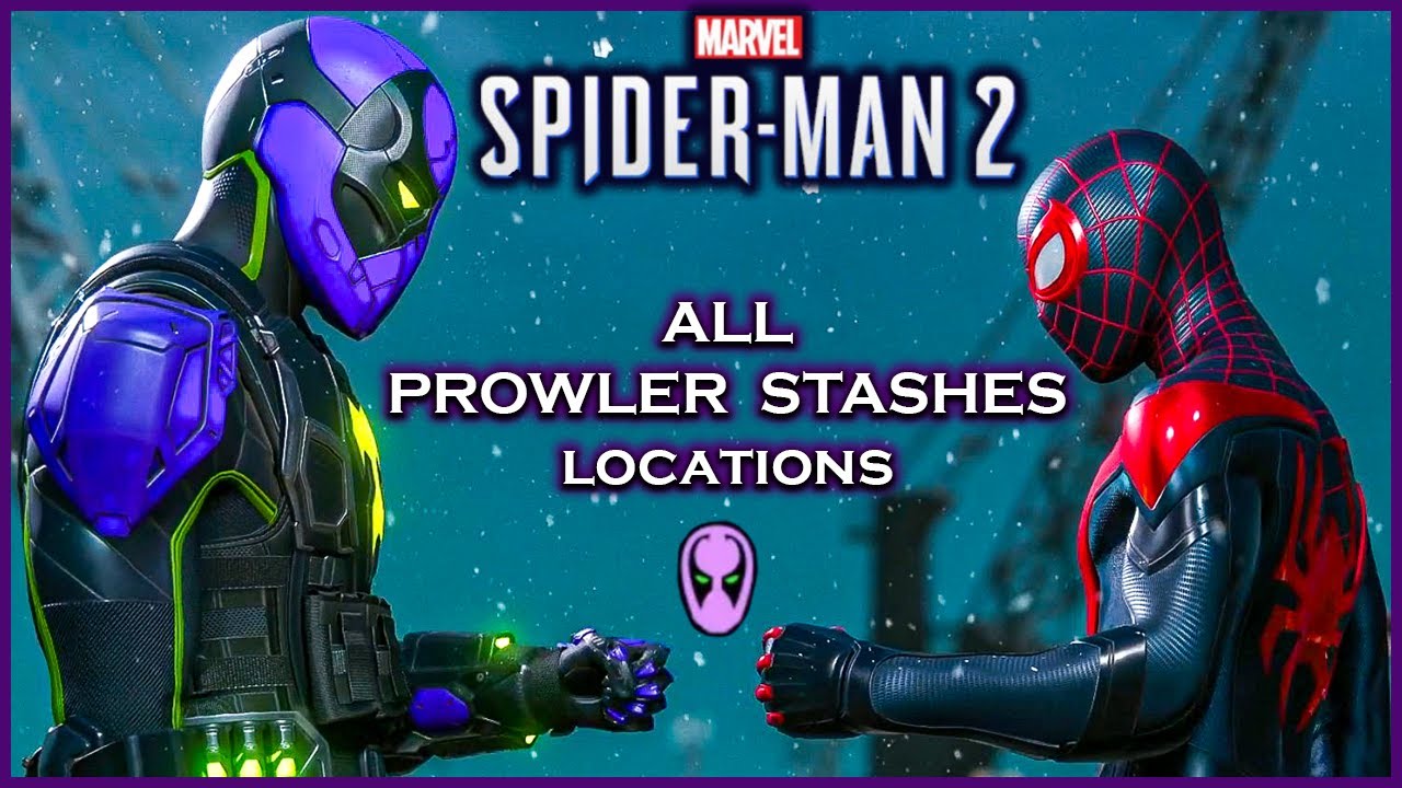 All PROWLER STASHES locations - [Spider-Man 2] - YouTube