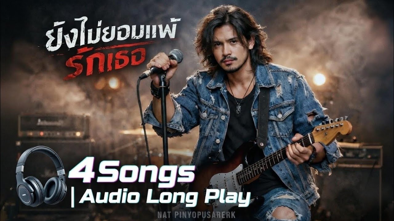 ยังไม่ยอมแพ้รักเธอ | 4เพลง Audio Long Play 🔥 รวมเพลงร็อกเจ็บลึก - YouTube