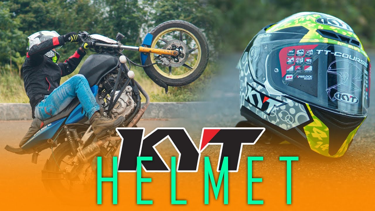 KYT TT Course Helmet Review - YouTube