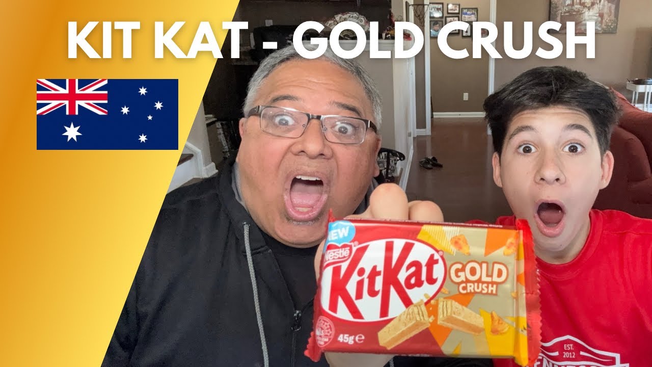Americans Try Australian Kit Kat | 🇦🇺 Nestle Kit Kat Gold Rush | Snack ...