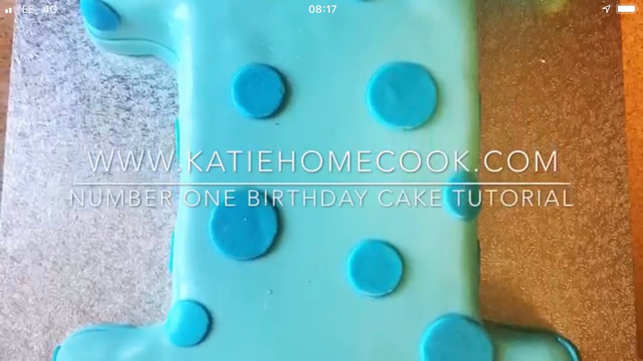 Number 1 Birthday Cake Tutorial & a How to Make Fondant Teddy Bear ...